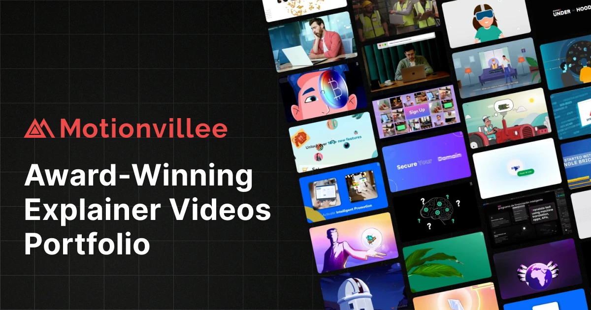 Motionvillee's Award-Winning Explainer Videos Portfolio